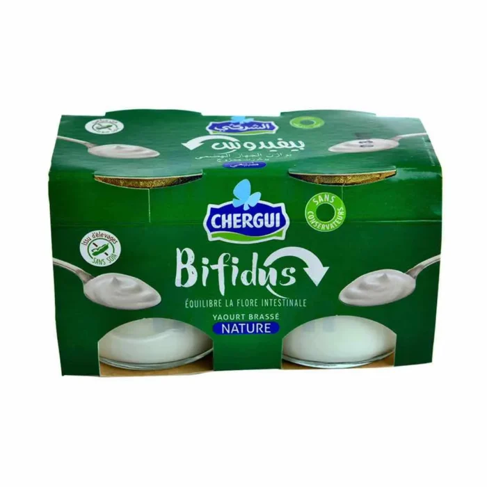 Yaourt brassé nature Bifidus 2x125g – CHERGUI – Goffa
