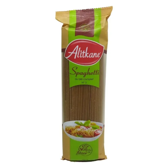 Spaghetti au blé complet n°5 500g – AL ITKANE – Goffa