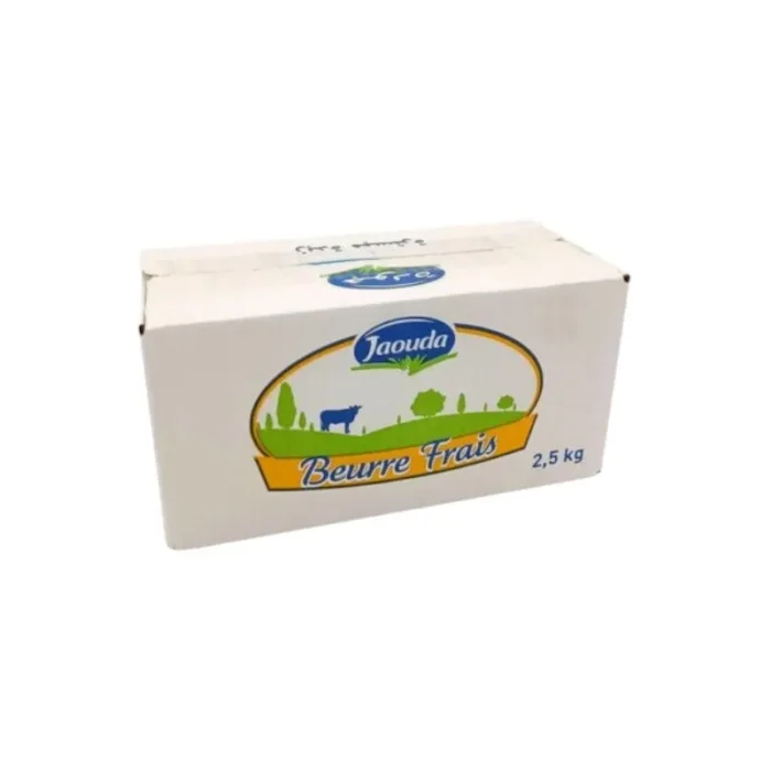 Beurre doux 82% MG 2,5Kg – JAOUDA – Goffa