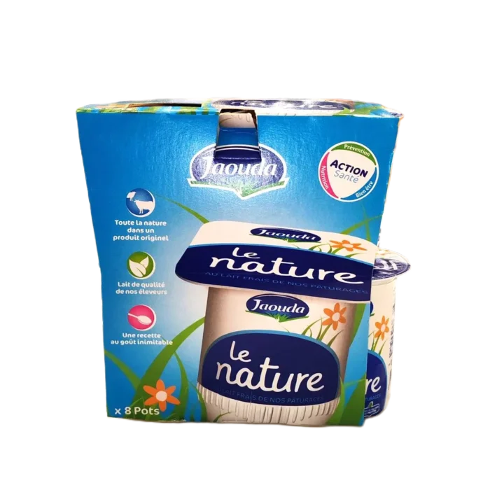 Yaourt brassé nature 8x110g – JAOUDA – Goffa