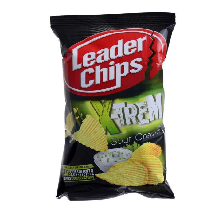 Chips saveur crème et oignon X-Trem 33g – LEADER CHIPS – Goffa