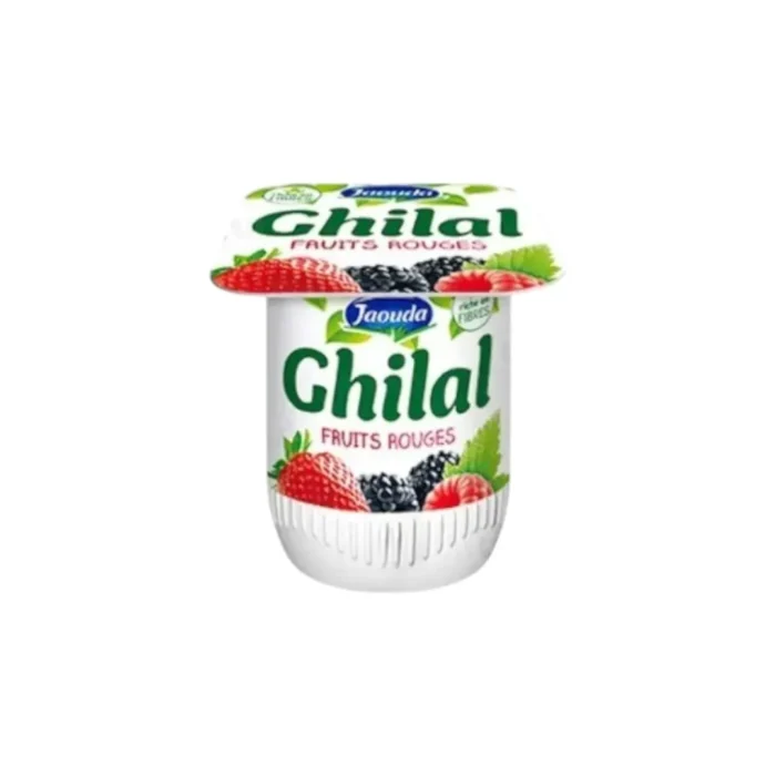 Yaourt ghilal aux fruits fraise- framboise – JAOUDA – Goffa
