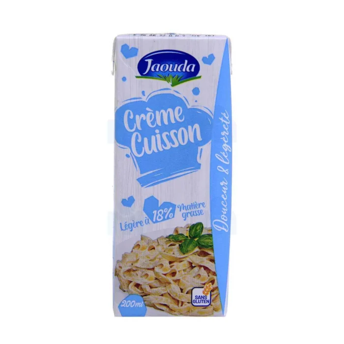 Crème cuisson UHT légère sans gluten 200ml – JAOUDA – Goffa
